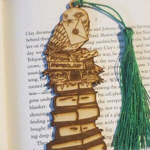 Engraved Owl Bookmark, Laser Engraved, Book Accessory, Wood Bookmark ...