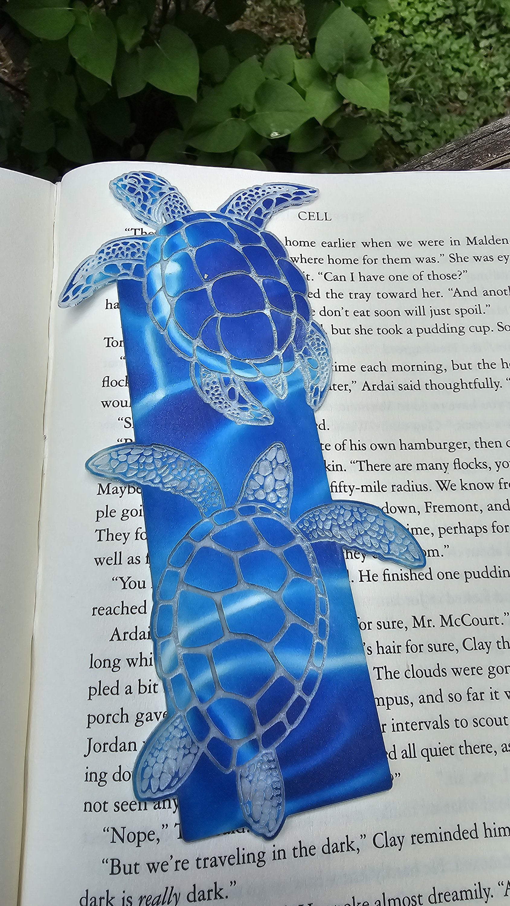 Engraved Acrylic Sea Turtle Bookmark, Engraved Bookmark, Book Accessory ...