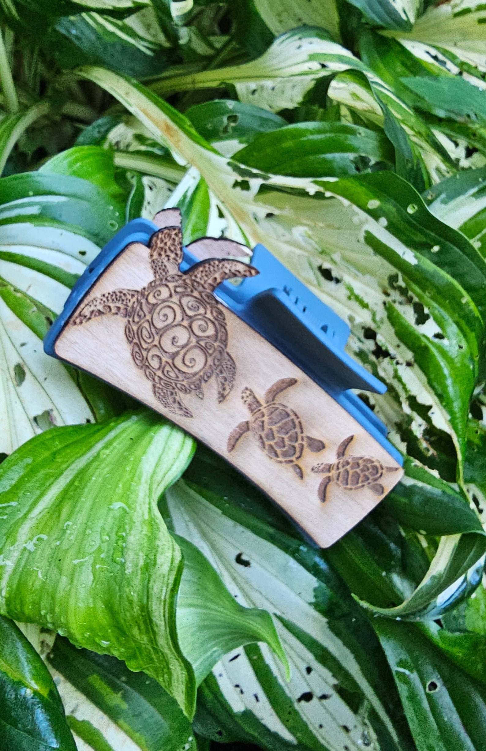 Large Hair Claw Clip, Engraved Sea Turtle, Hair Accessory, Hair Clip ...