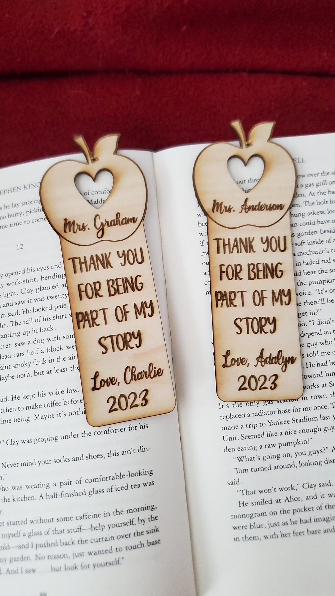 Personalized Teacher Bookmark, Teacher Gift, Back to School Gift, End ...