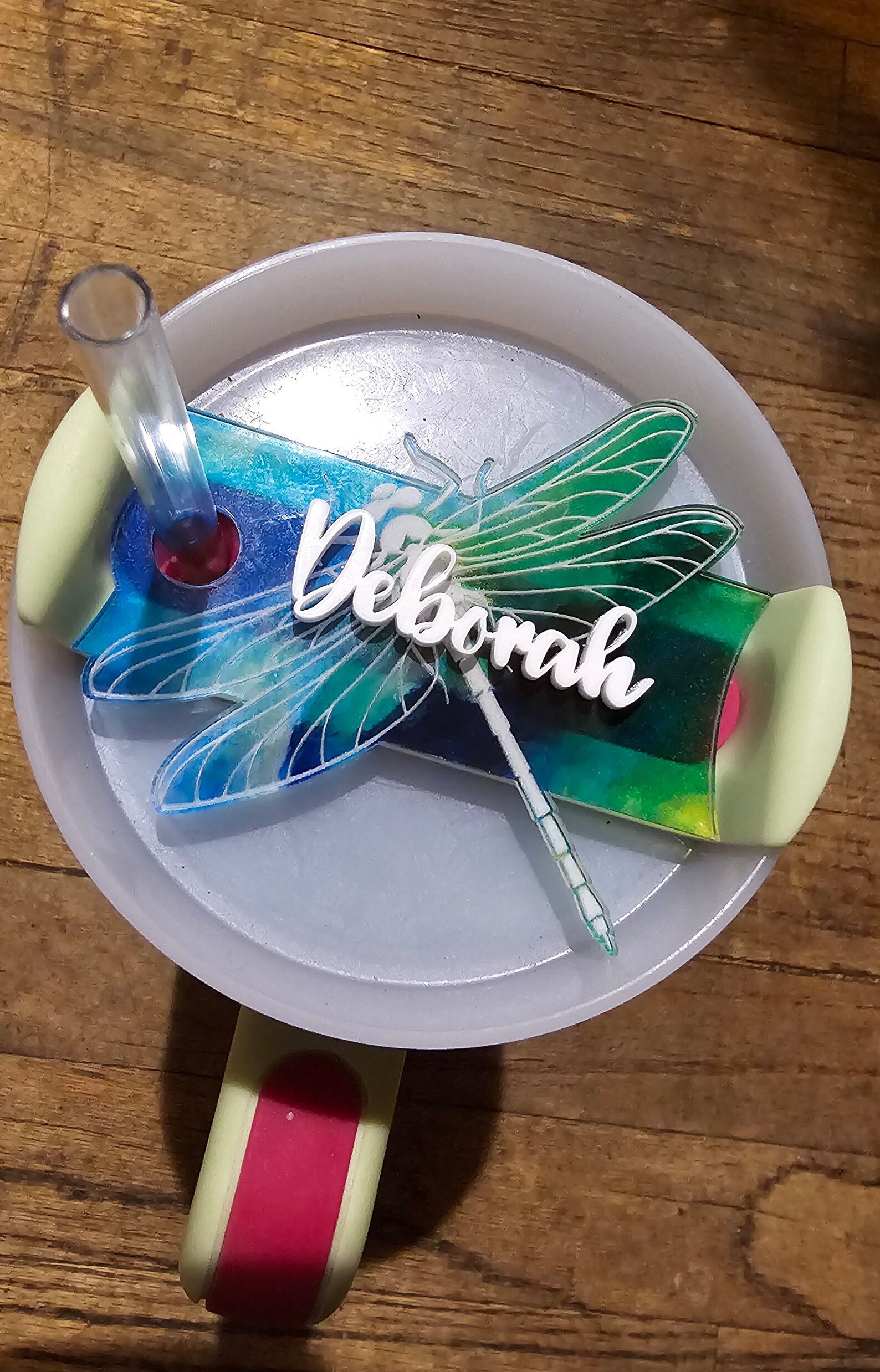 30oz, 40oz or 60oz Stanley Dragonfly Name Tag, Personalized Dragonfly ...