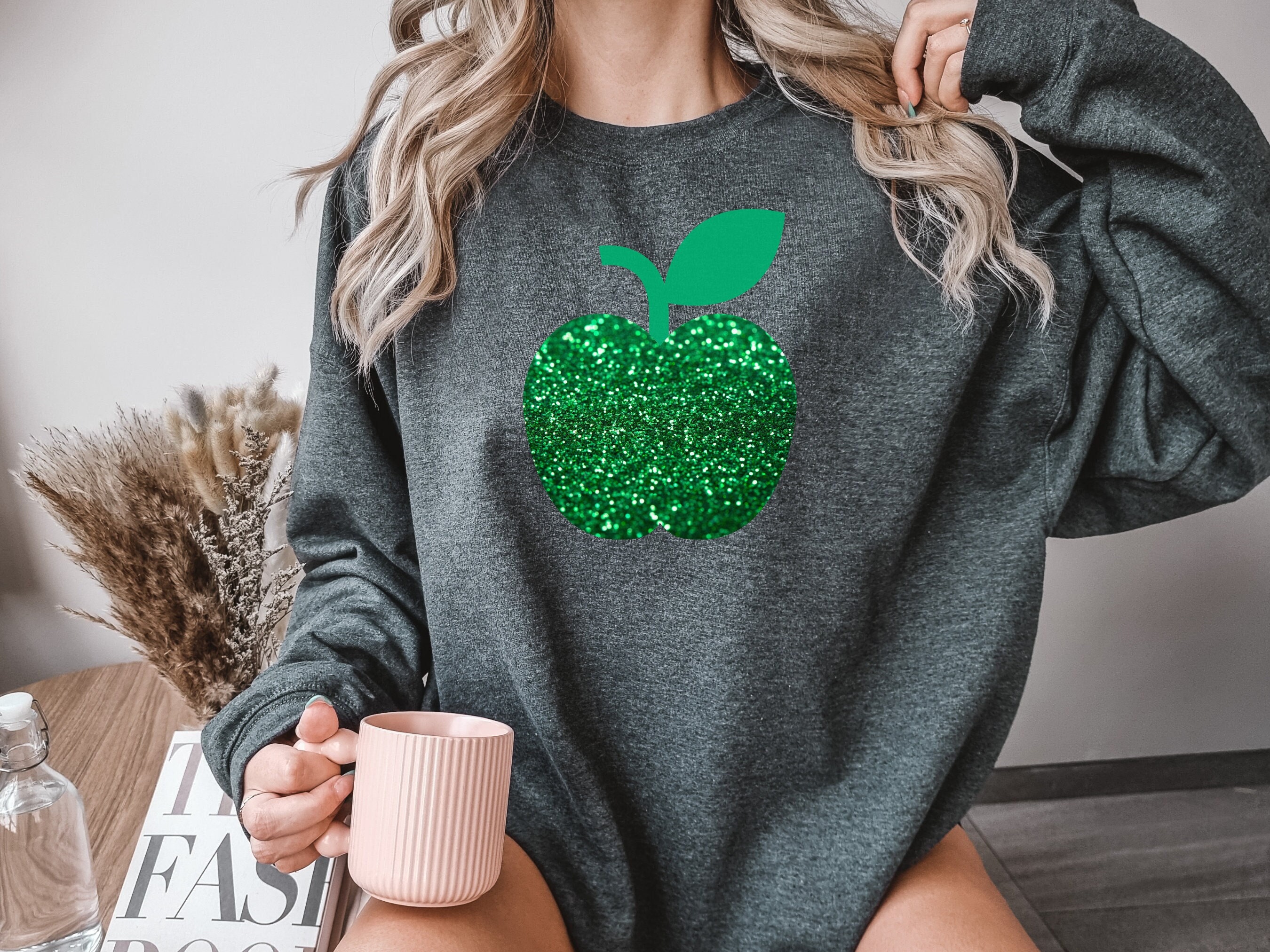 Green Apple Sweatshirt: Unisex Cotton-blend Crewneck - Etsy