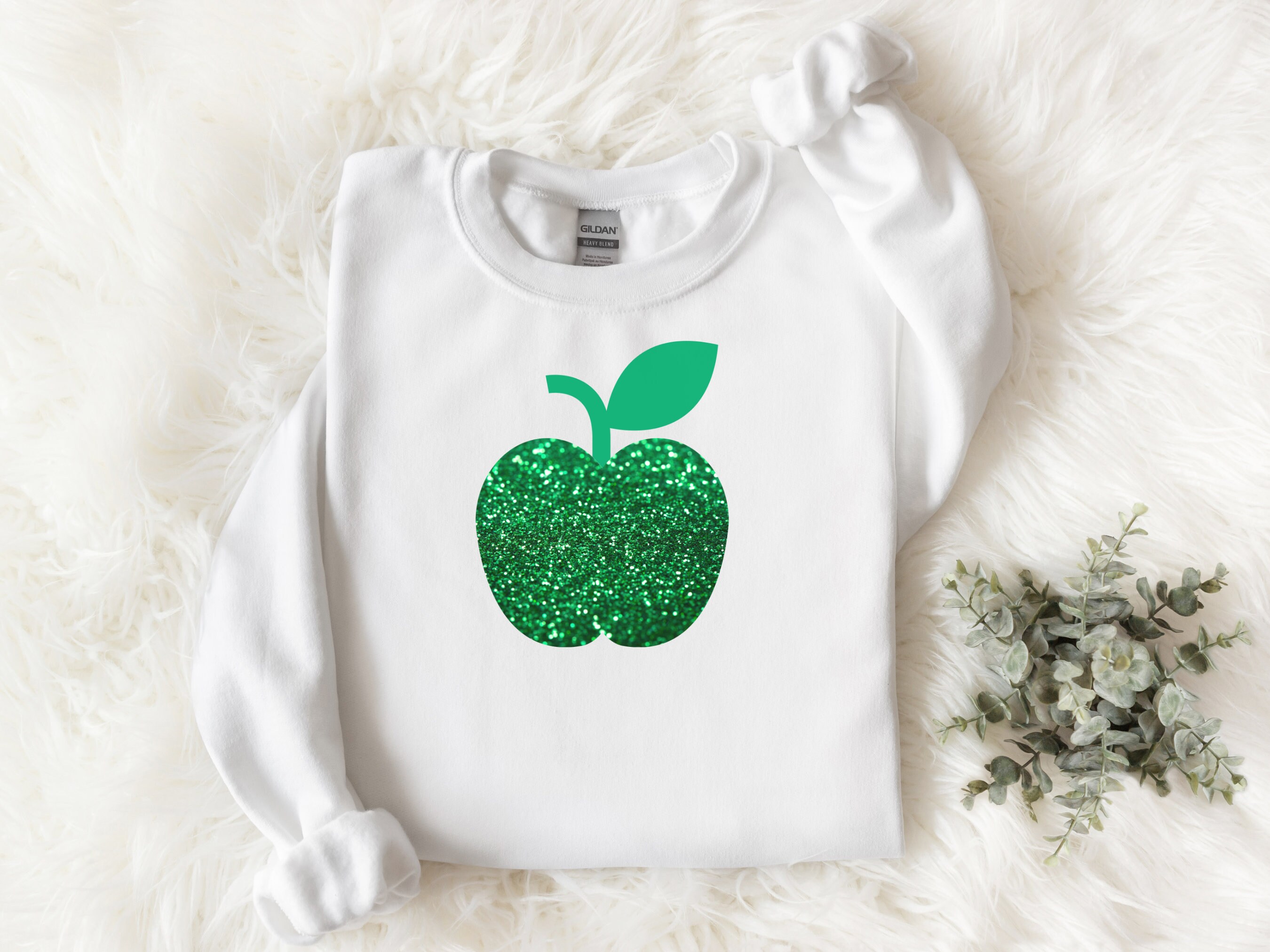 Green Apple Sweatshirt: Unisex Cotton-blend Crewneck - Etsy