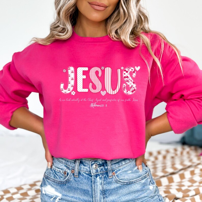 Jesus Crewneck Sweatshirt: Faith-based, Christian Apparel - Etsy