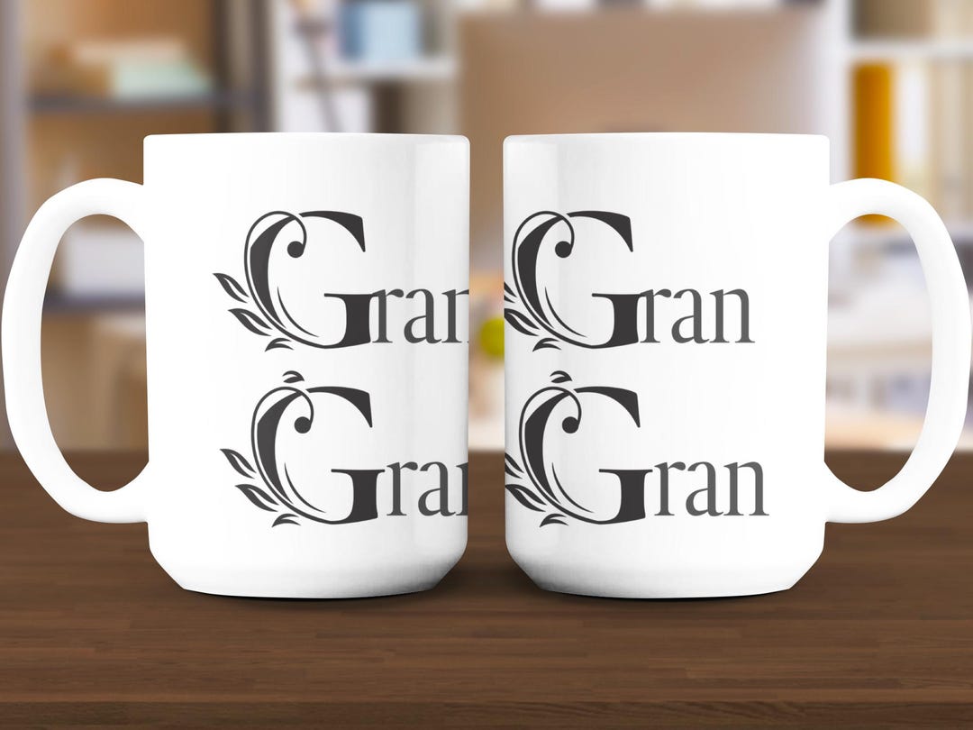 Gran Gran Mug, Grandma Gift Mug, Custom Gran Coffee Cup, Unique ...