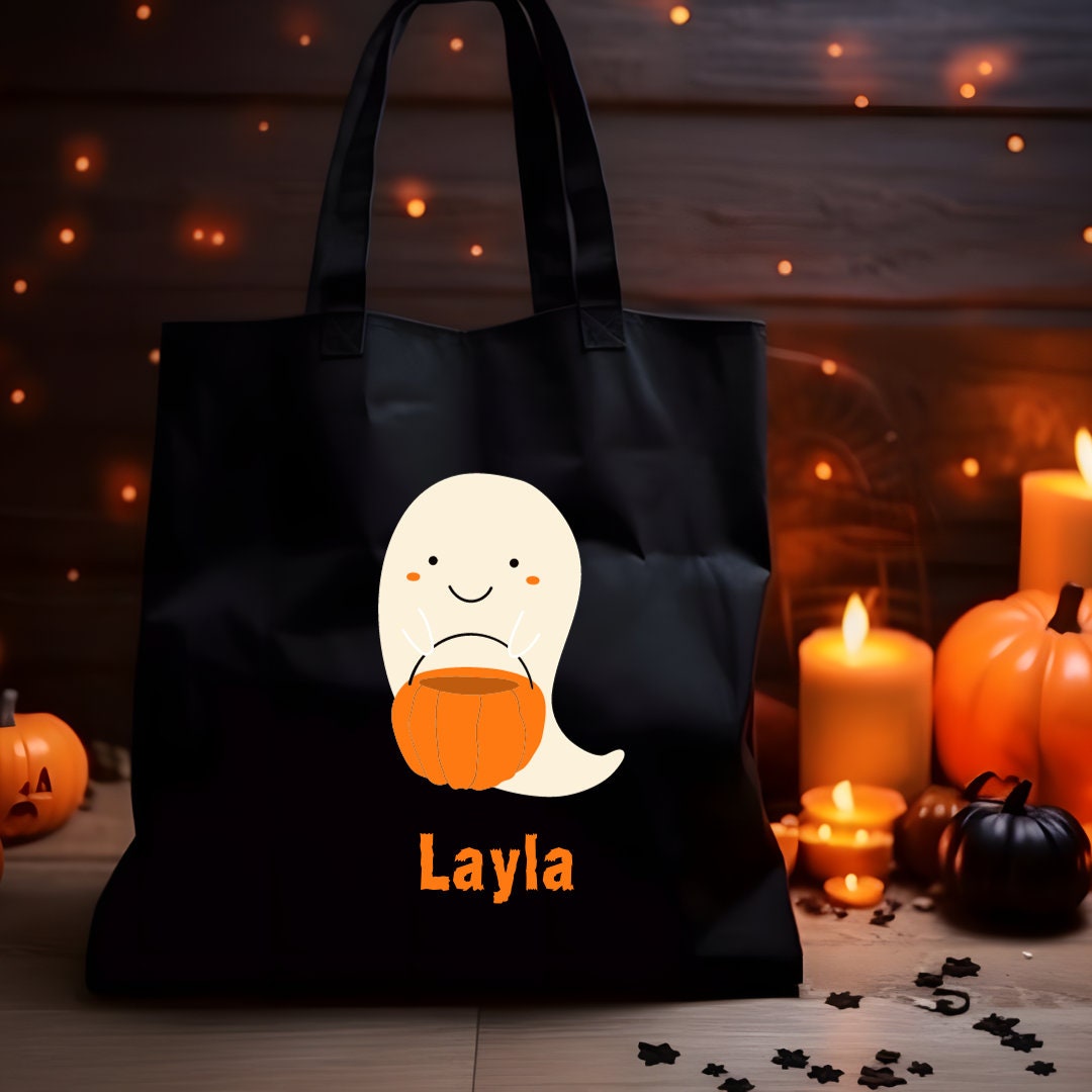 Trick or Treating Ghost Tote - Etsy