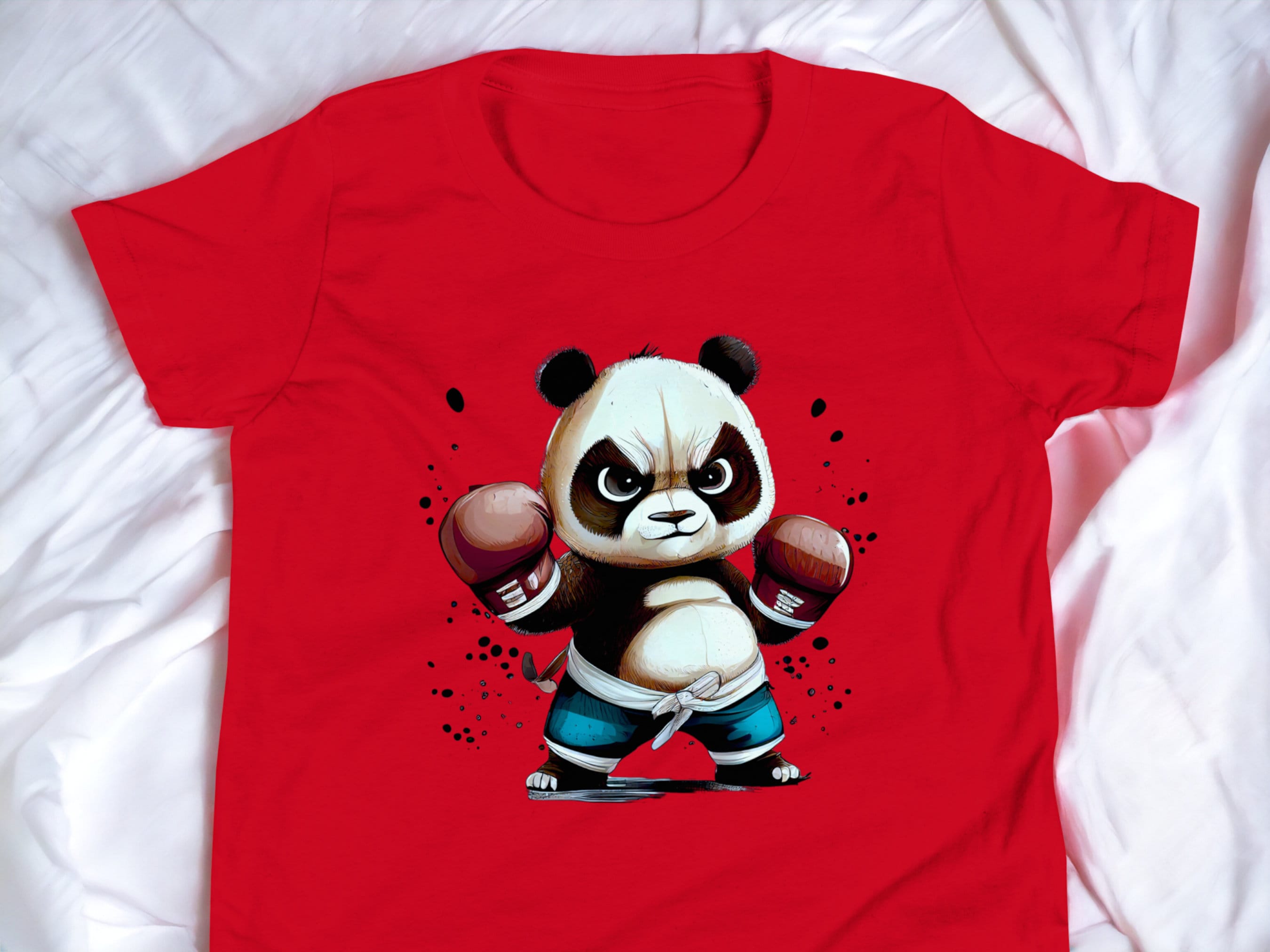 Kids & Youth Kung Fu Panda T-shirt Let the Cute and Fierce Battle Begin ...
