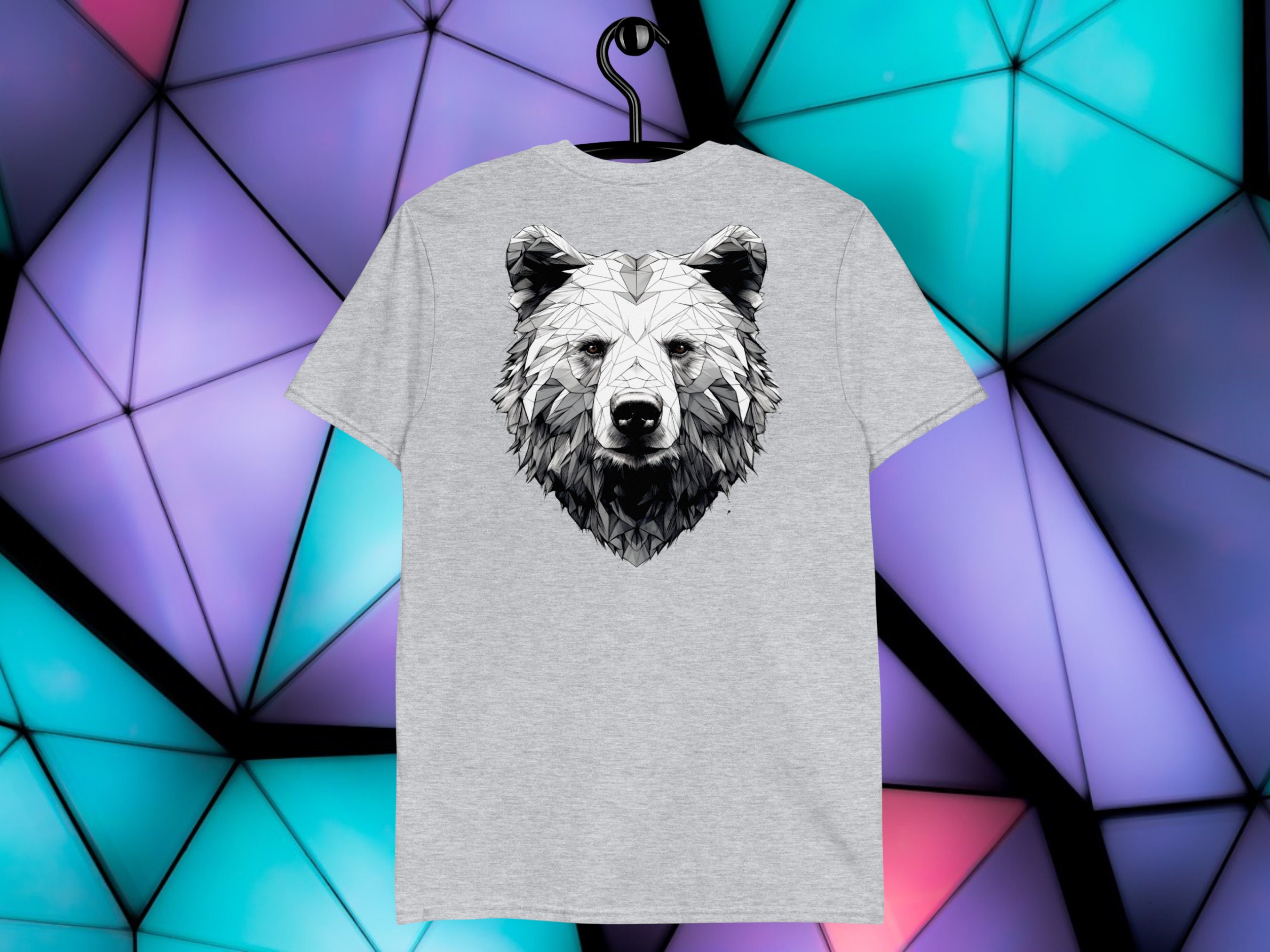 Nature's Guardian: Bear T-shirt Print on Back - Etsy