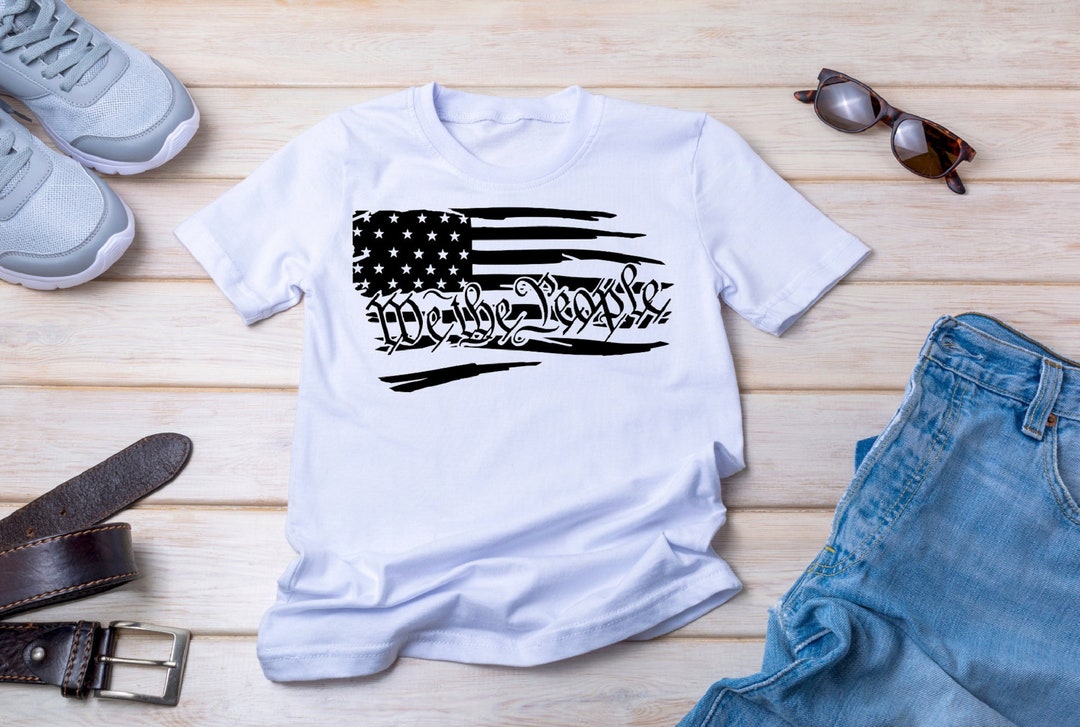 We the People American Flag T-shirt, Patriotic Gift - Etsy