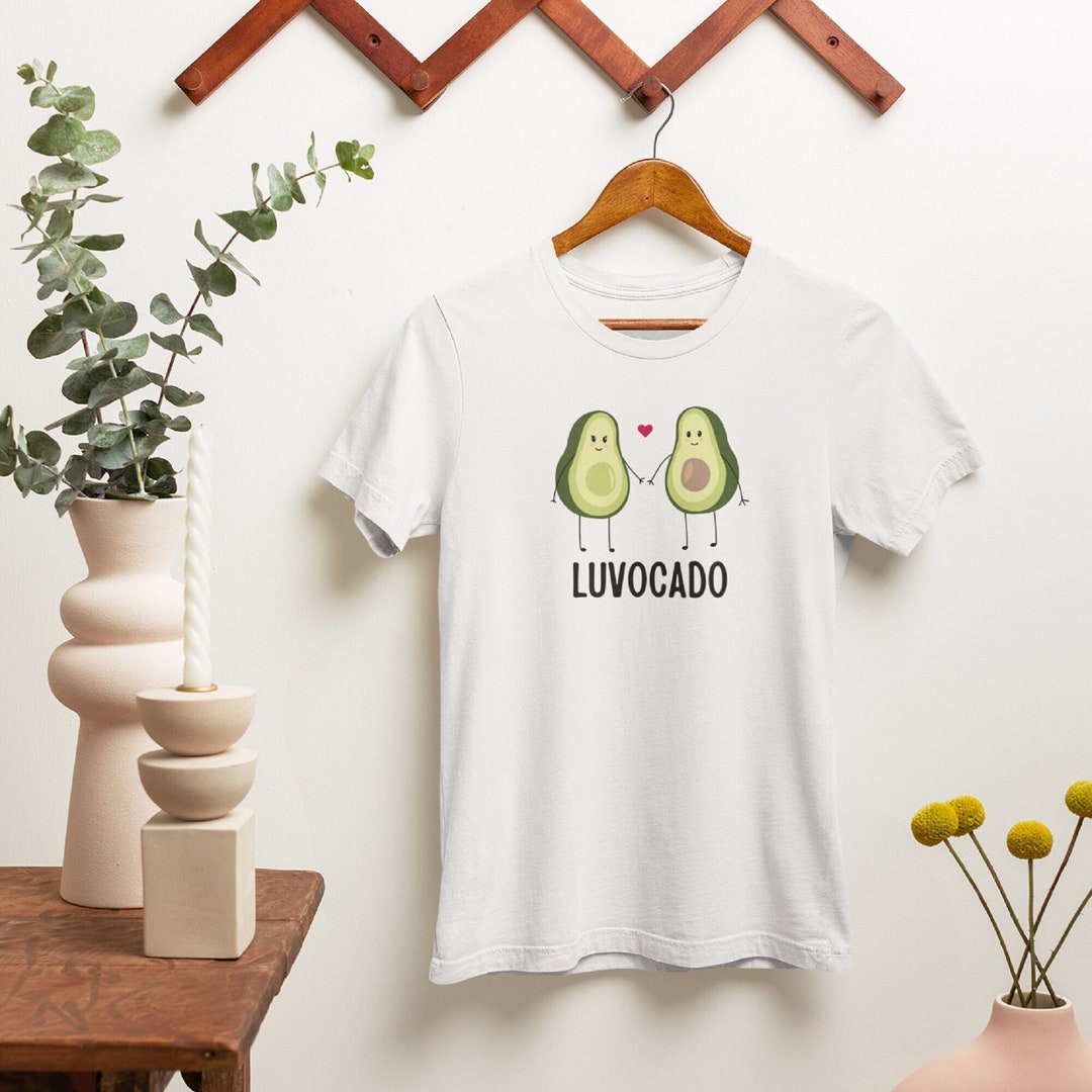 Luvocado Avocado Graphic T-shirt, Vegan Valentine's Gift - Etsy