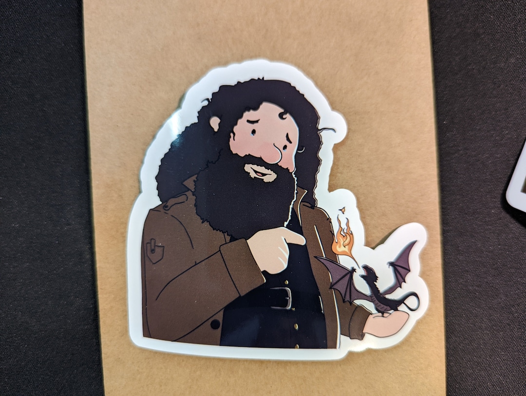 Rubeus Hagrid Sticker High Quality Original Art Glossy - Etsy Canada