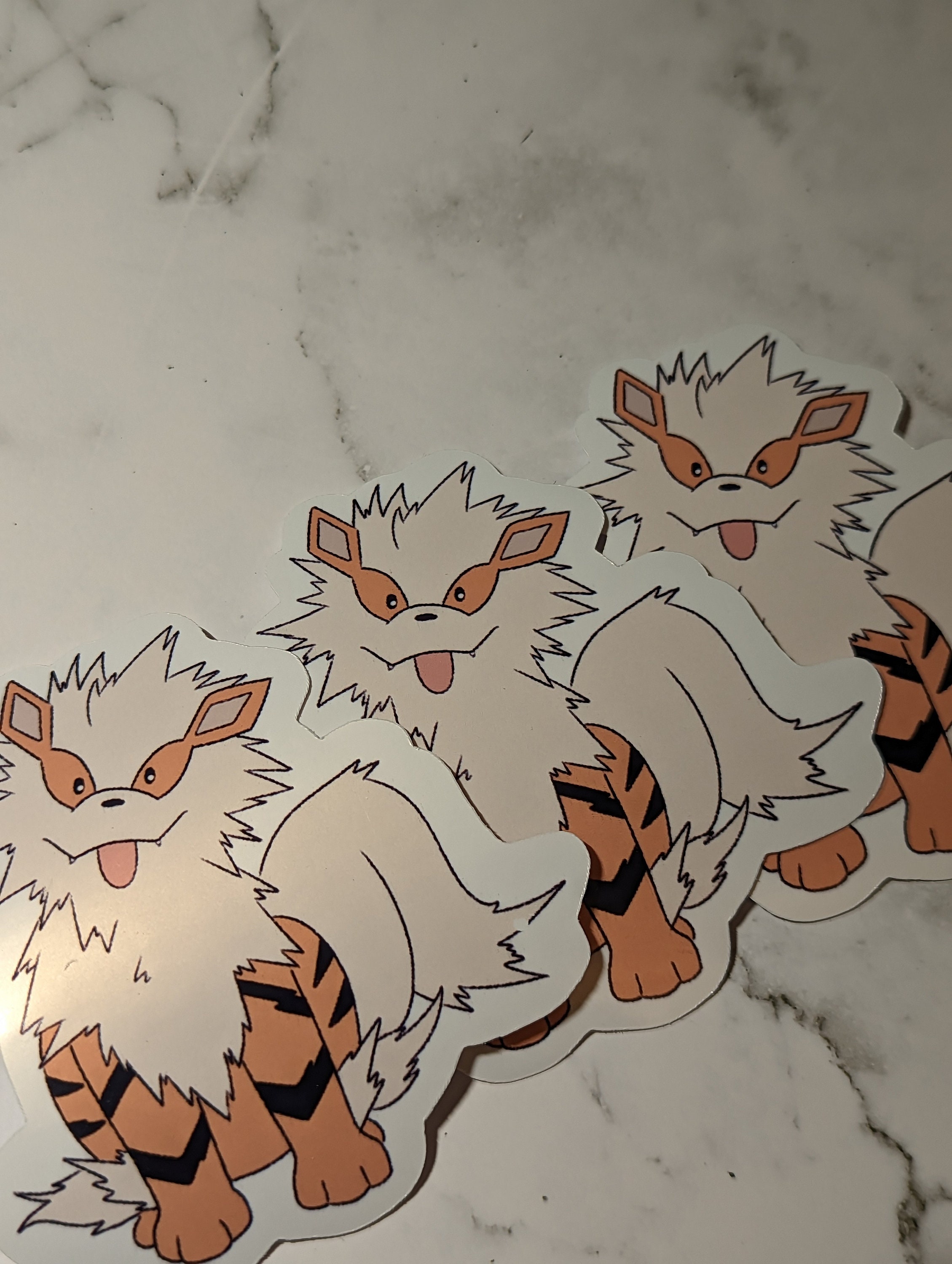 Arcanine Sticker High Quality, Original Art, Glossy, Water Resistant ...