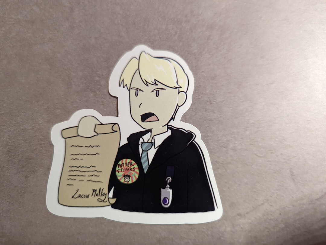 Draco Malfoy Sticker High Quality, Original Art, Glossy, Water ...