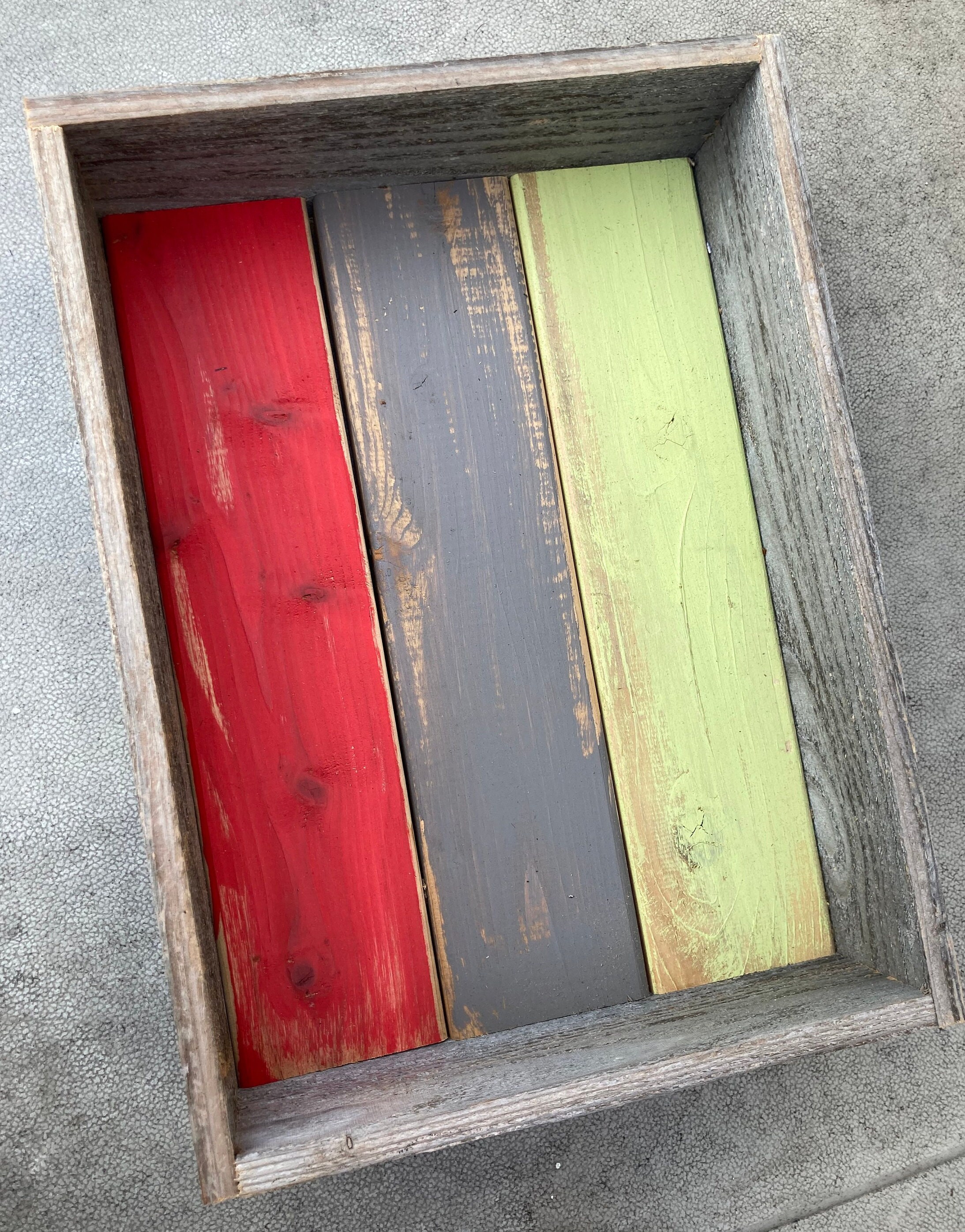 Rustic Wood Farmhouse Coffee Table/remote Holder/caddy/ottoman Tray ...