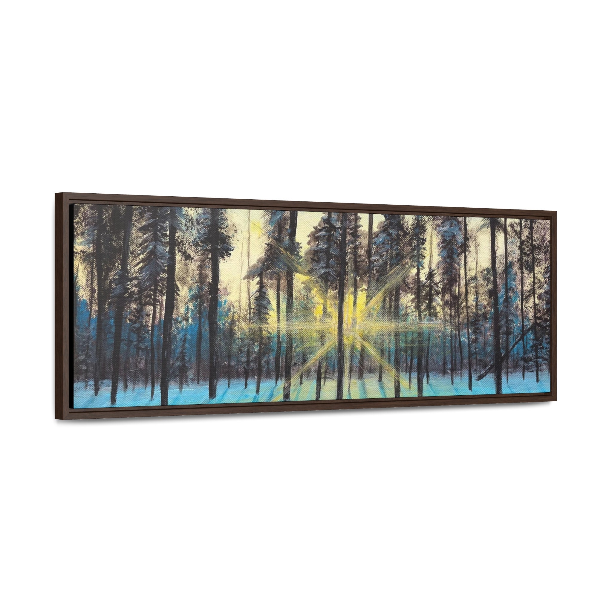 Silent Winter Sunrise Canvas Wraps, Horizontal Frame - Etsy
