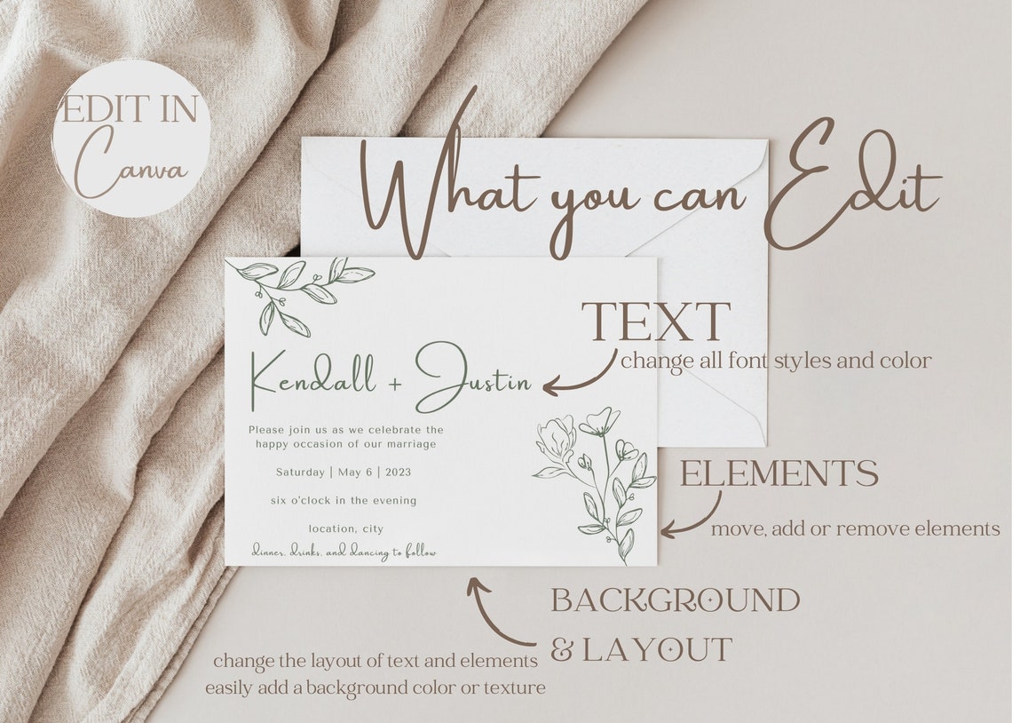 Sage Green Minimalist Thank You Card | Thank You Card Template ...