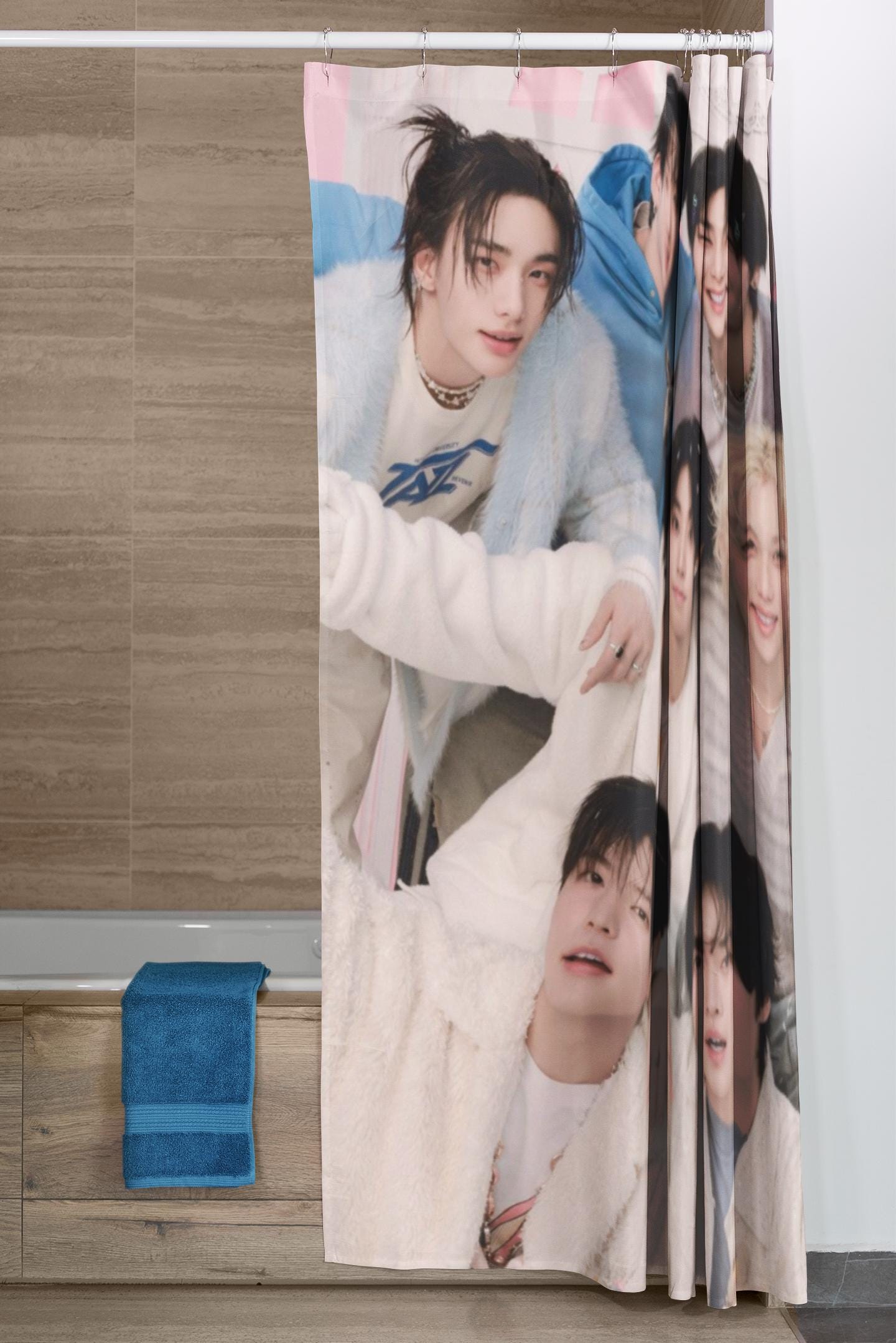 Stray Kids Shower Curtain: K-pop SKZ Merch, Korean Home Decor - Etsy