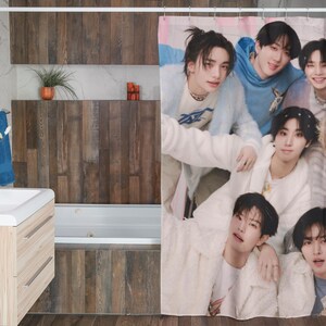 Stray Kids Shower Curtain: K-pop SKZ Merch, Korean Home Decor - Etsy