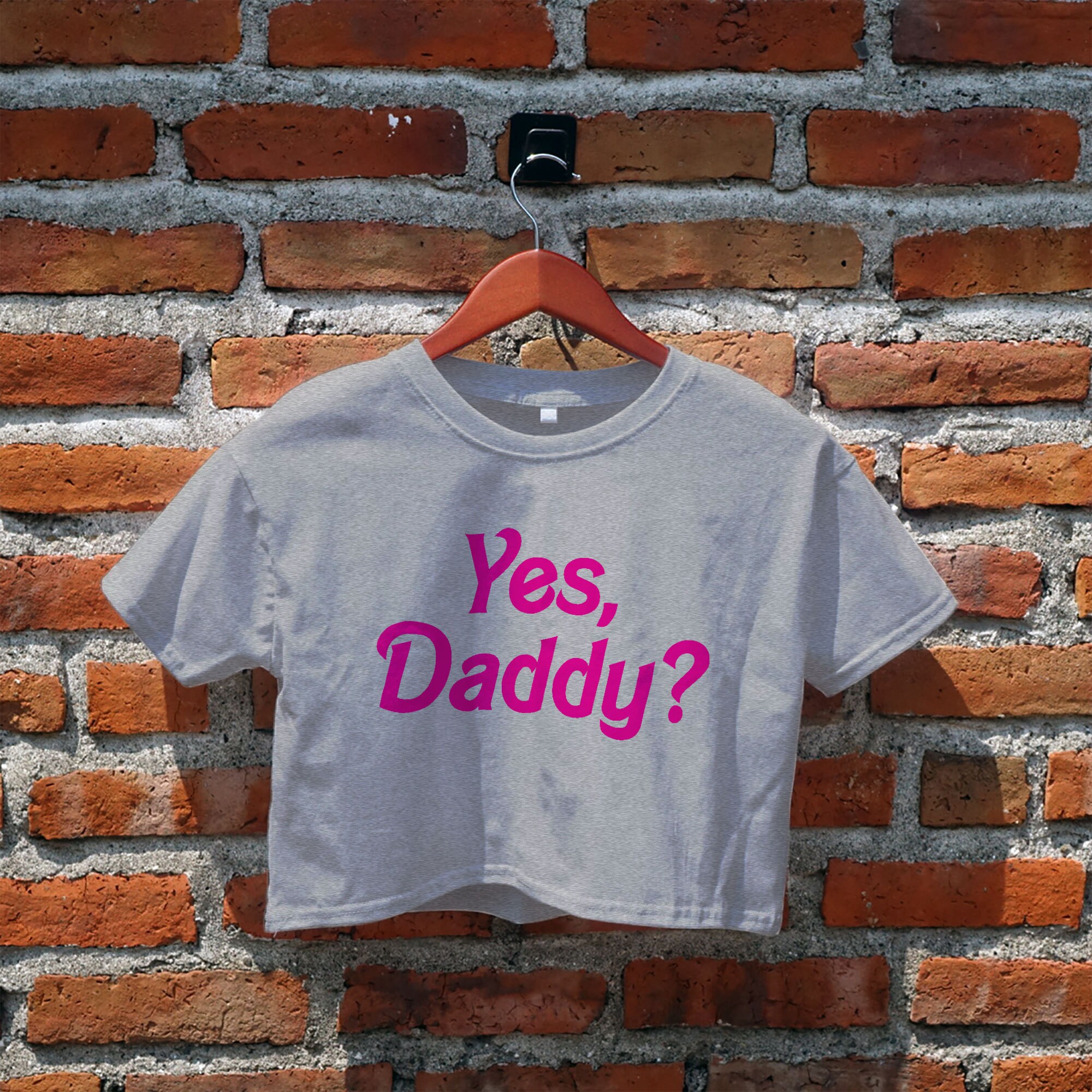 Yes Daddy Crop Top Yes Daddy Crop Tee Womens Crop Top Y2k Aesthetic Tee Ts For Her Etsy