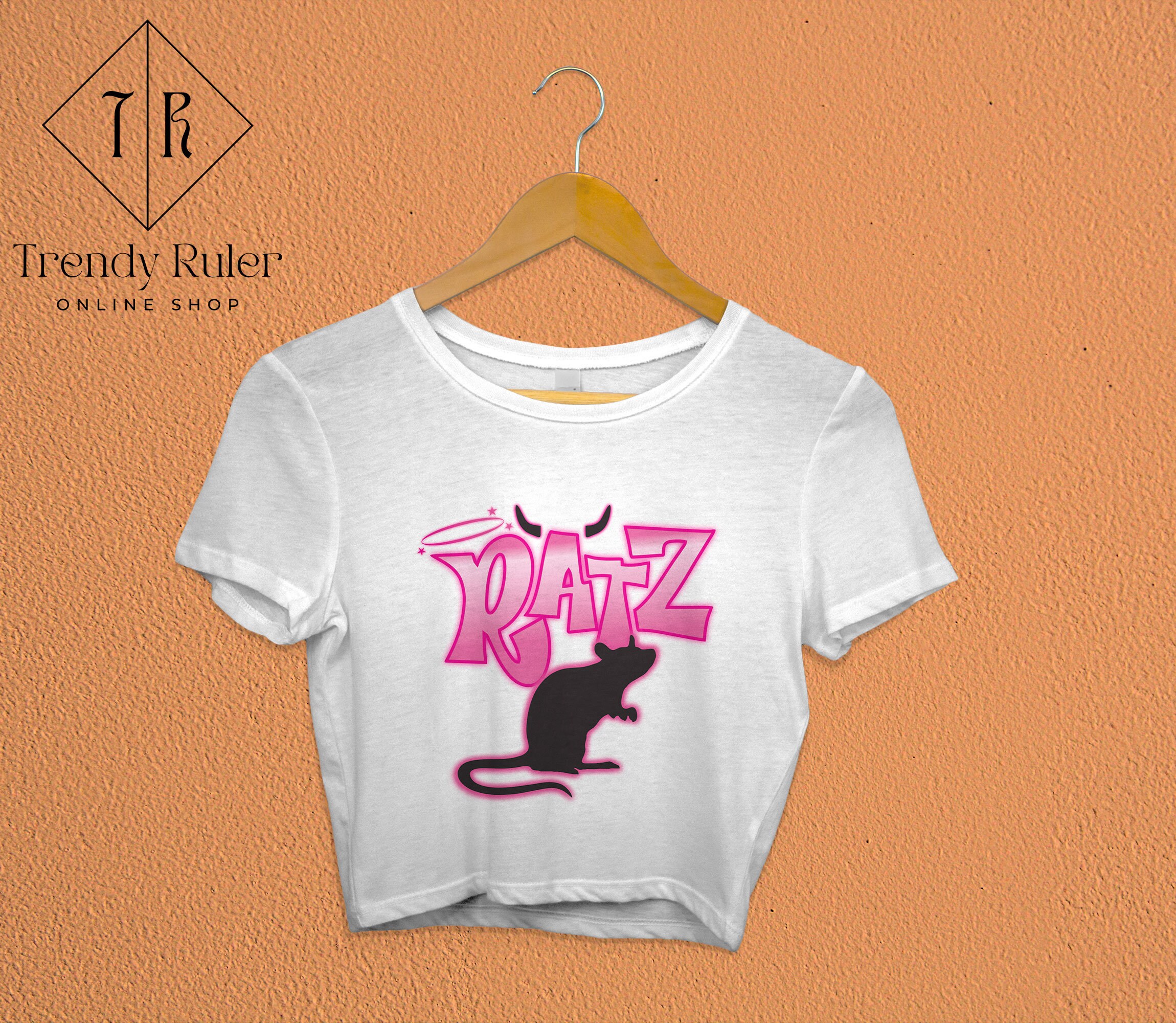 Mouse Ratz Crop Top Funny Meme Funny Pink Ratz Crop Tee - Etsy