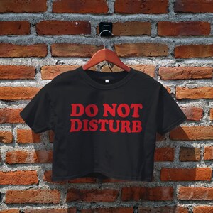 Do Not Disturb Crop Top, Funny Sayings, Statement, Do Not Disturb Tee ...