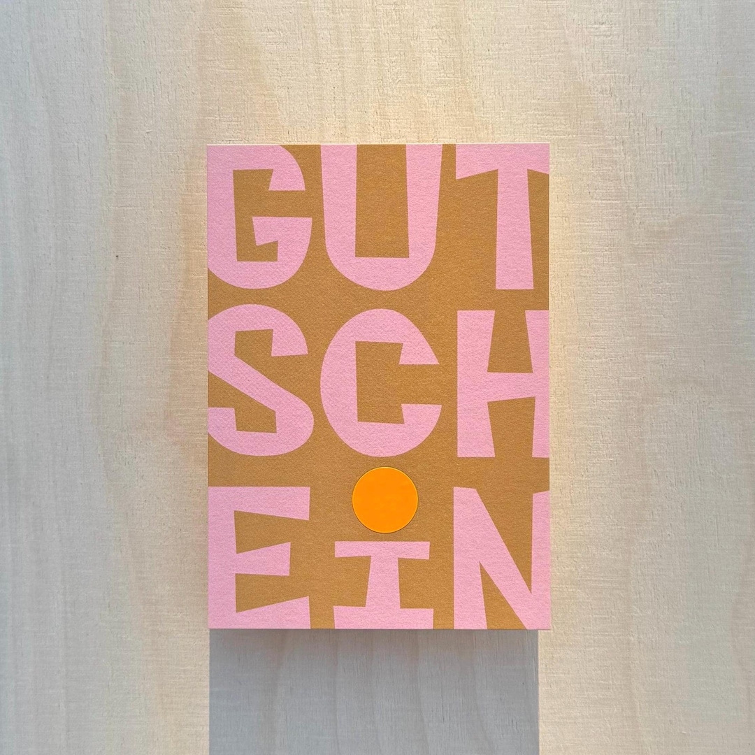 Gift Card / Modern Handmade Gift Voucher / Minimalist Birthday Voucher ...