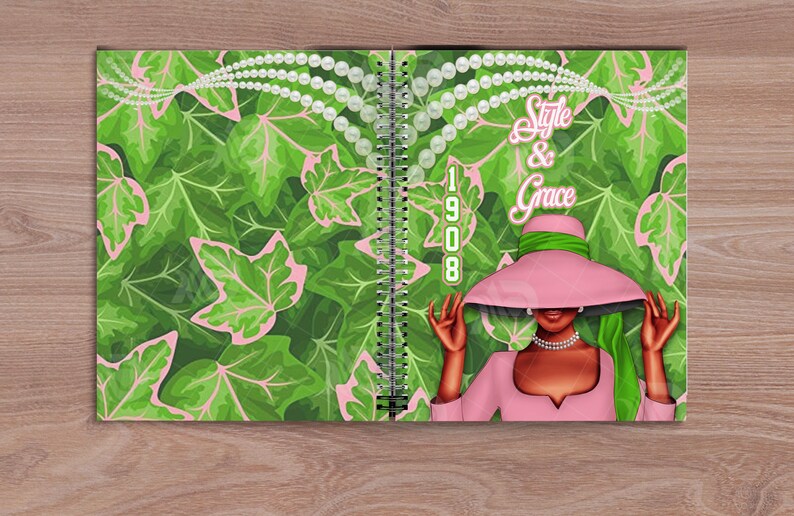 AKA Inspired Journalpink Journal Cover Digital Downloadjournal ...