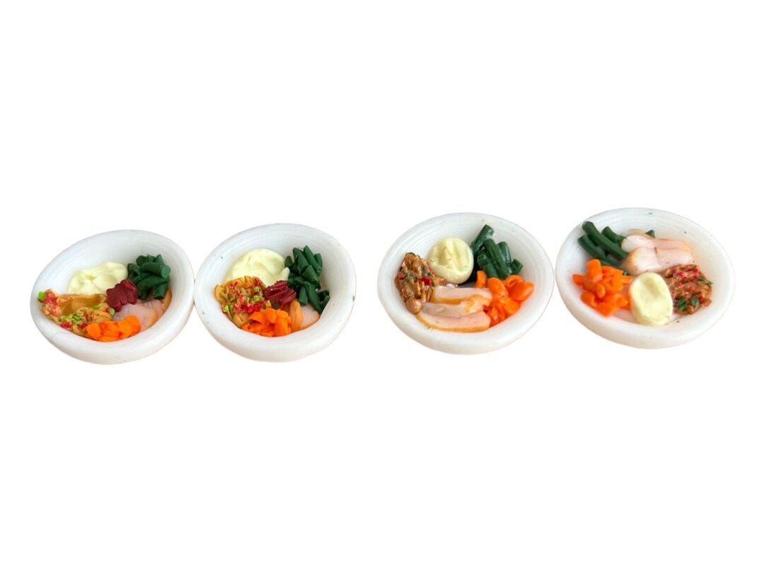 Miniature Thanksgiving Dinner for Dollhouse, Thanksgiving Plate ... Miniature Thanksgiving Dinner for Dollhouse, Thanksgiving Plate ...