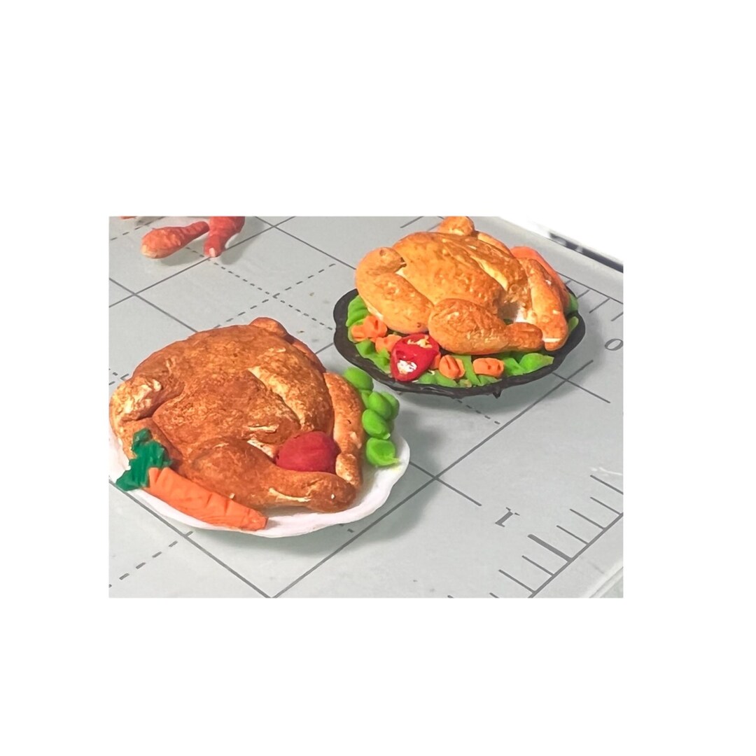 Miniature Turkey for Dollhouse, Dollhouse Thanksgiving, Dollhouse ...