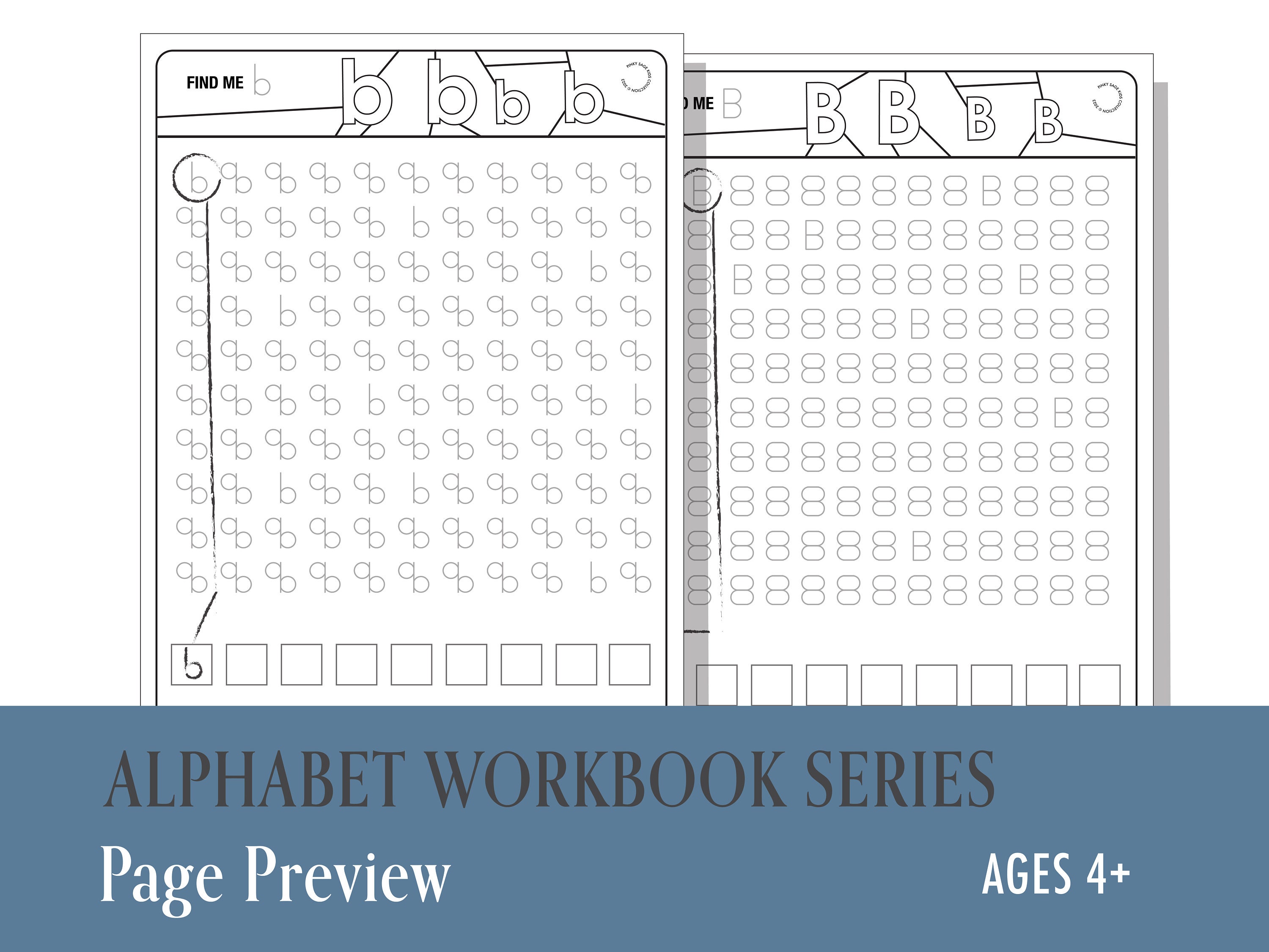 Alphabet Printable Workbook Module 2 for the Letter B Kids 4, 16 Pages ...