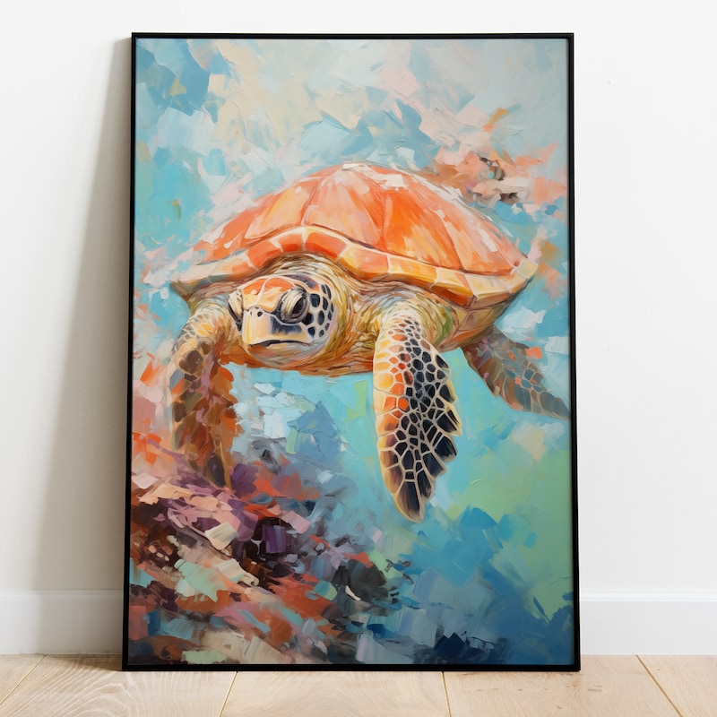 Turtle Print - Etsy