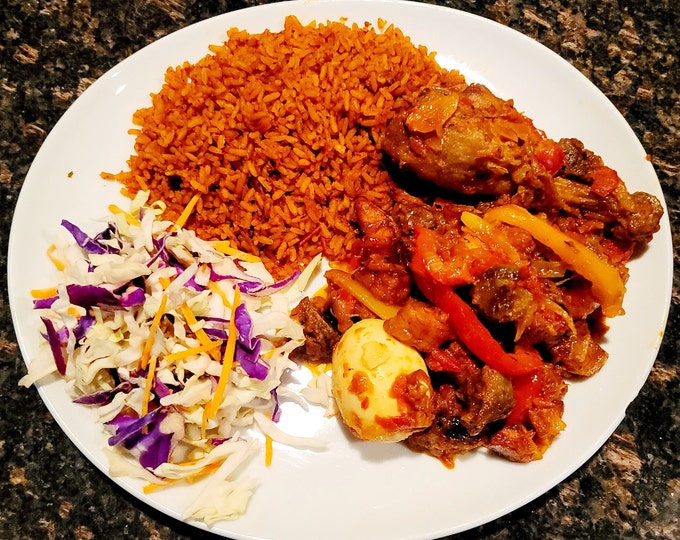 Nigerian Party Jollof Rice With Parboiled Rice - Etsy