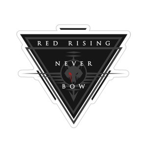Red Rising, Never Bow, Howler Red Gold, Sigil, Die-cut Stickers - Etsy