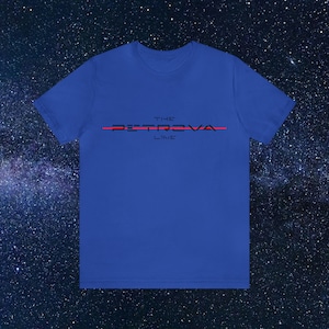 Project Hail Mary, the Petrova Line, Thin Red Line, Unisex Jersey Short ...