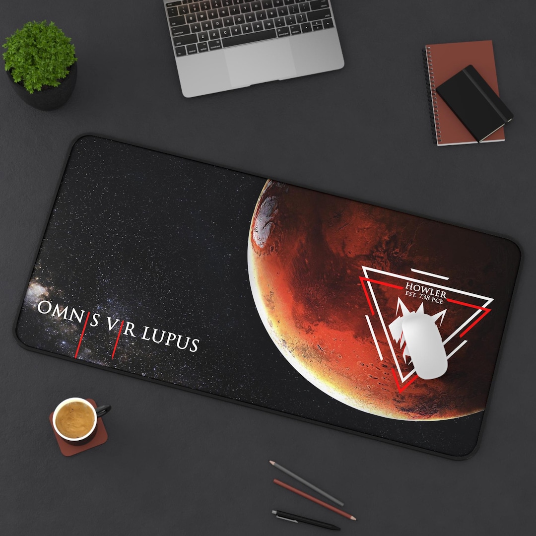 Omnis Vir Lupus, Howler, Red Rising Themed Desk Mat - Etsy
