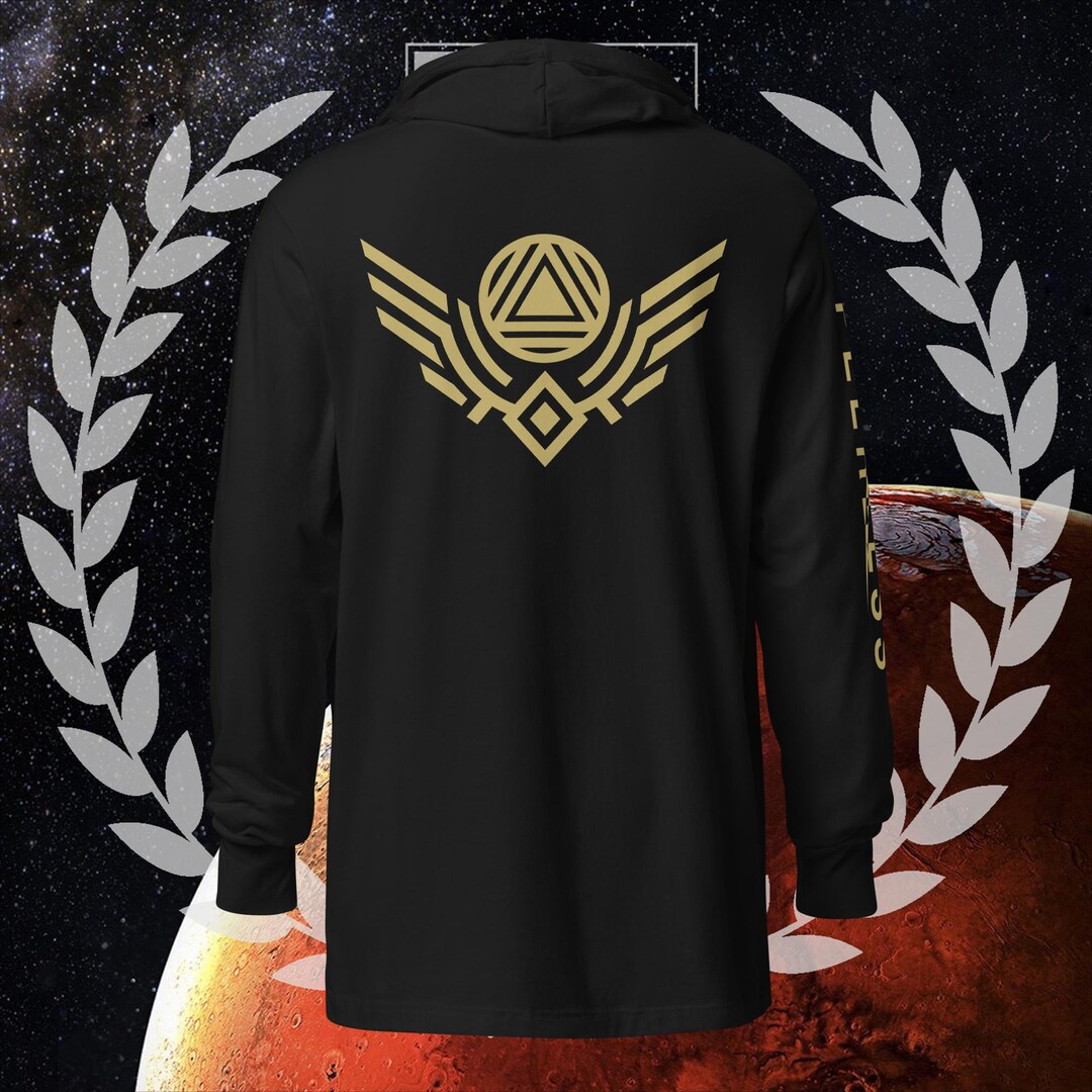 Peerless Scarred, Gold Sigil, Red Rising, Hooded Long-sleeve Tee - Etsy