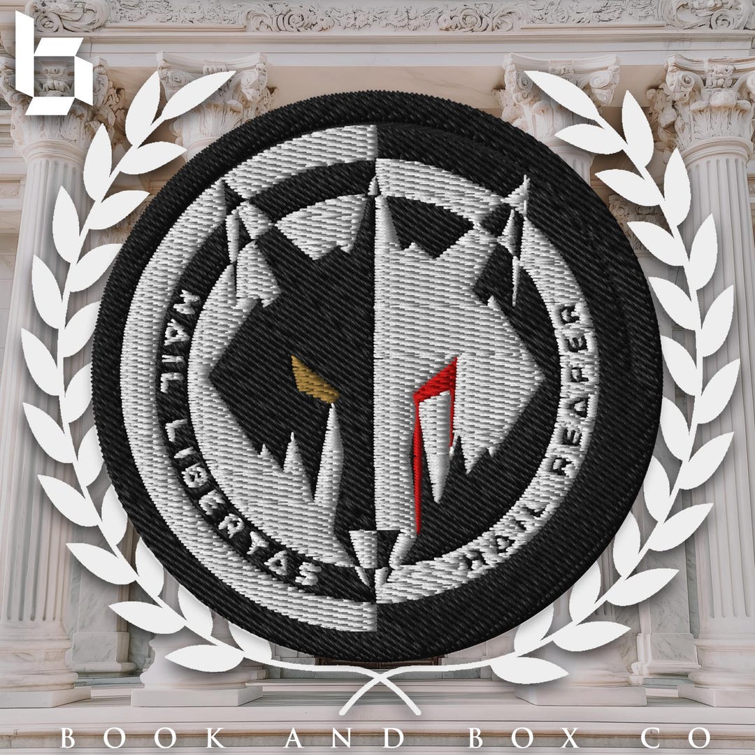 Hail Libertas, Hail Reaper, Red Rising Themed, Embroidered Patches - Etsy