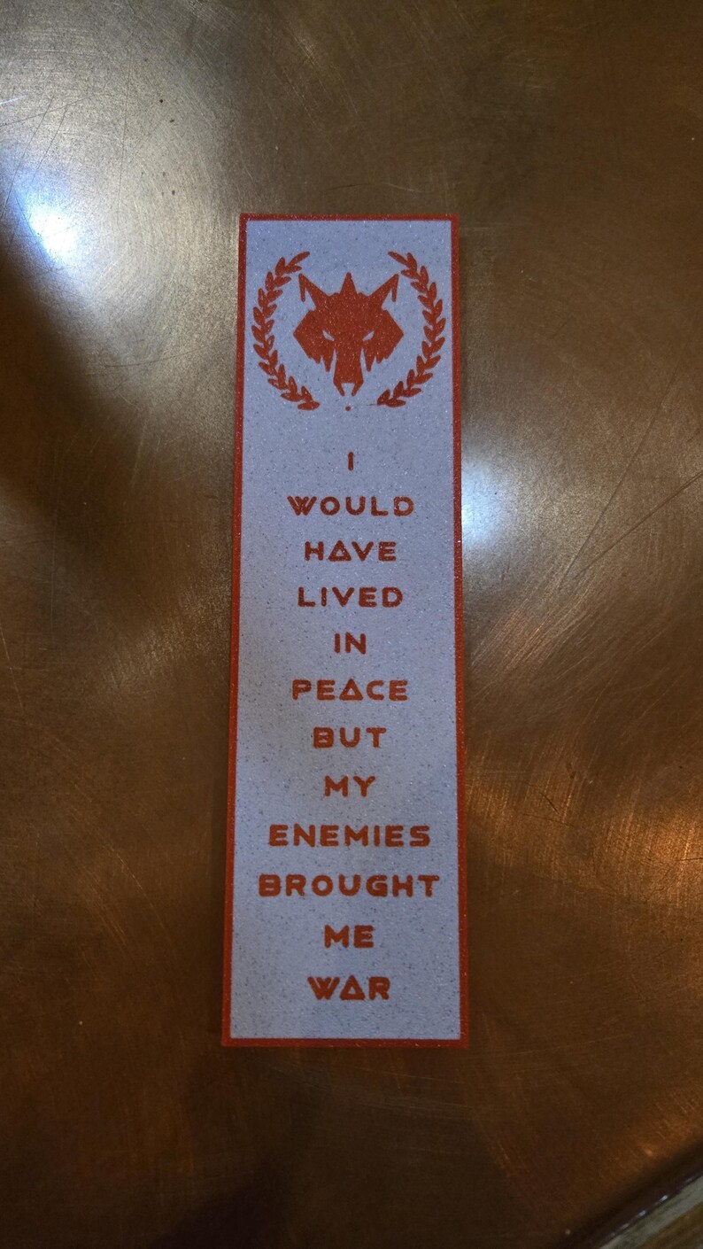 Red Rising Themed Bookmark - Etsy