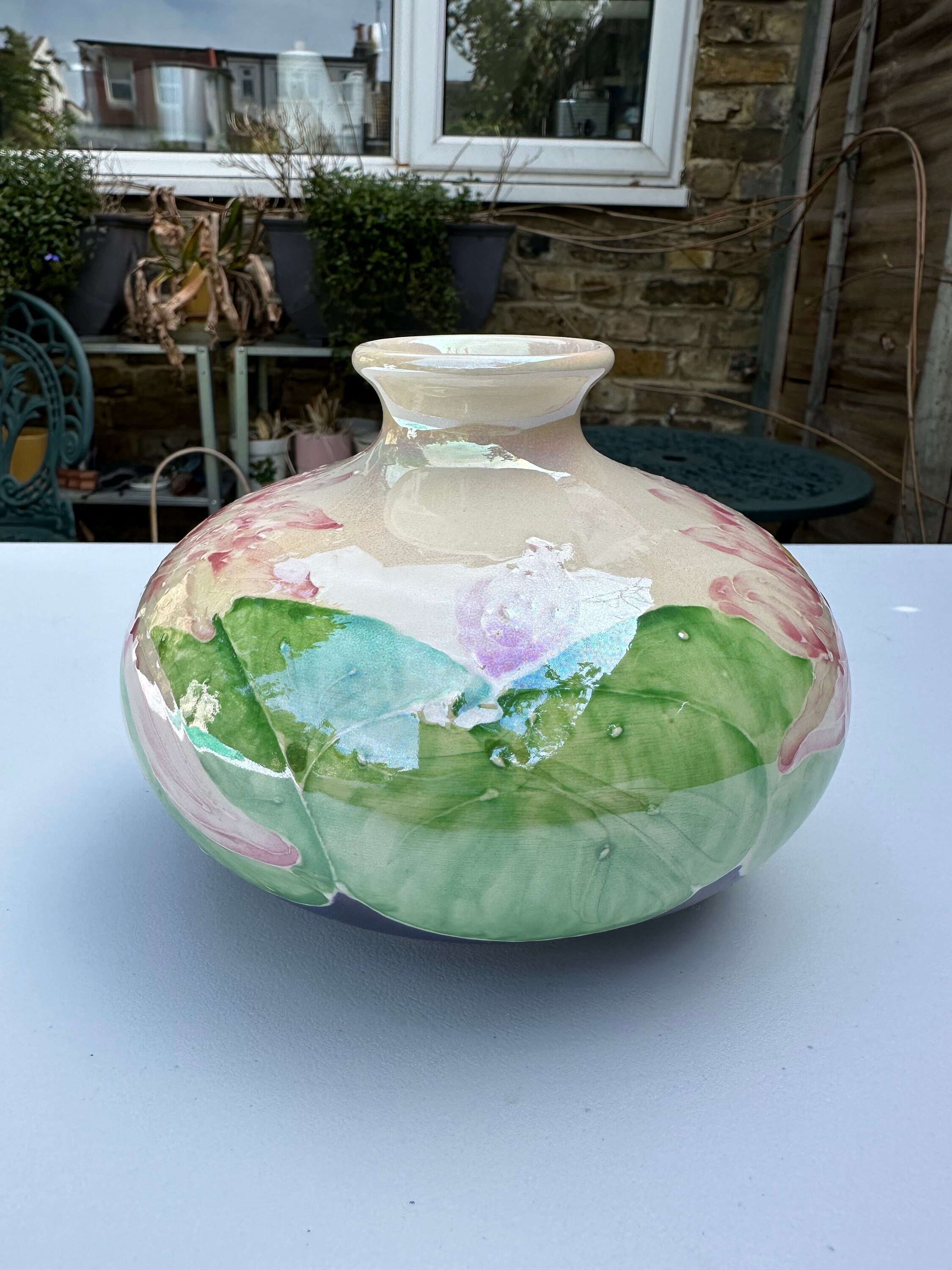 An Extremely Rare Limited Edition Lisa B Moorcroft Pink Lotus Flower ...