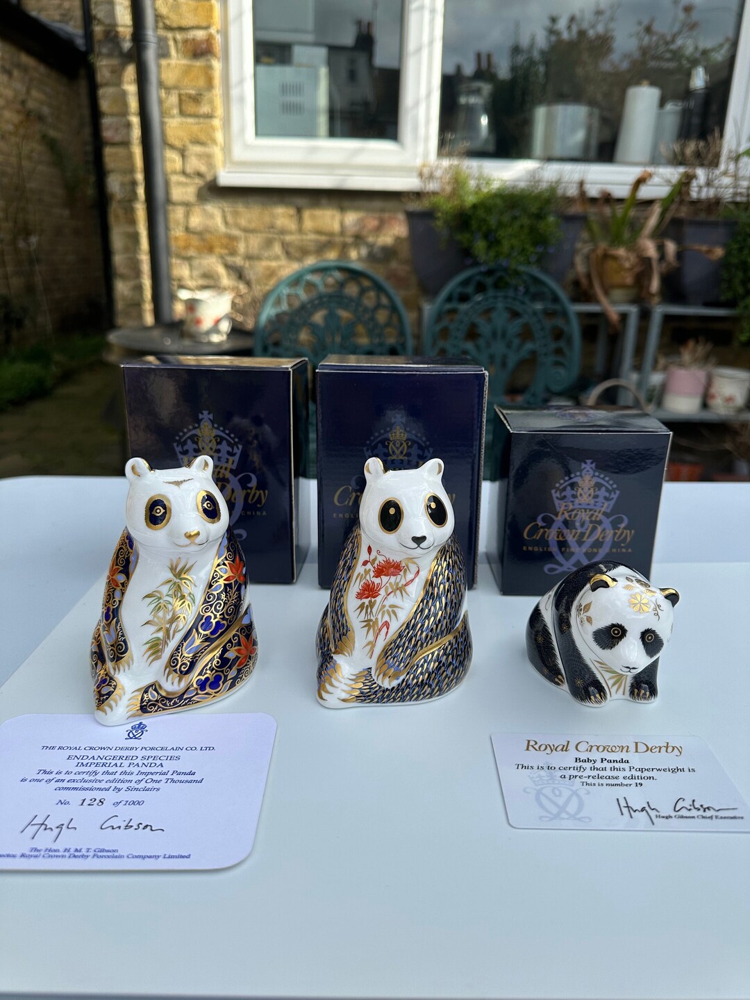 Boxed Limited Edition Royal Crown Derby Paperweights of Endangered ...