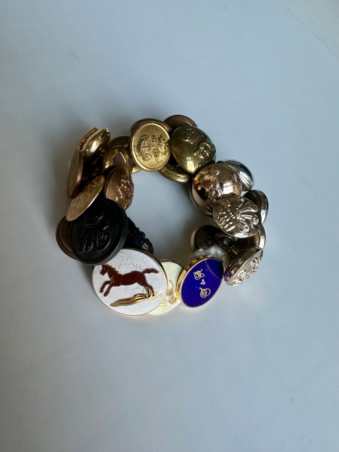 A Collection of Different British Army General Service Uniform Buttons ...