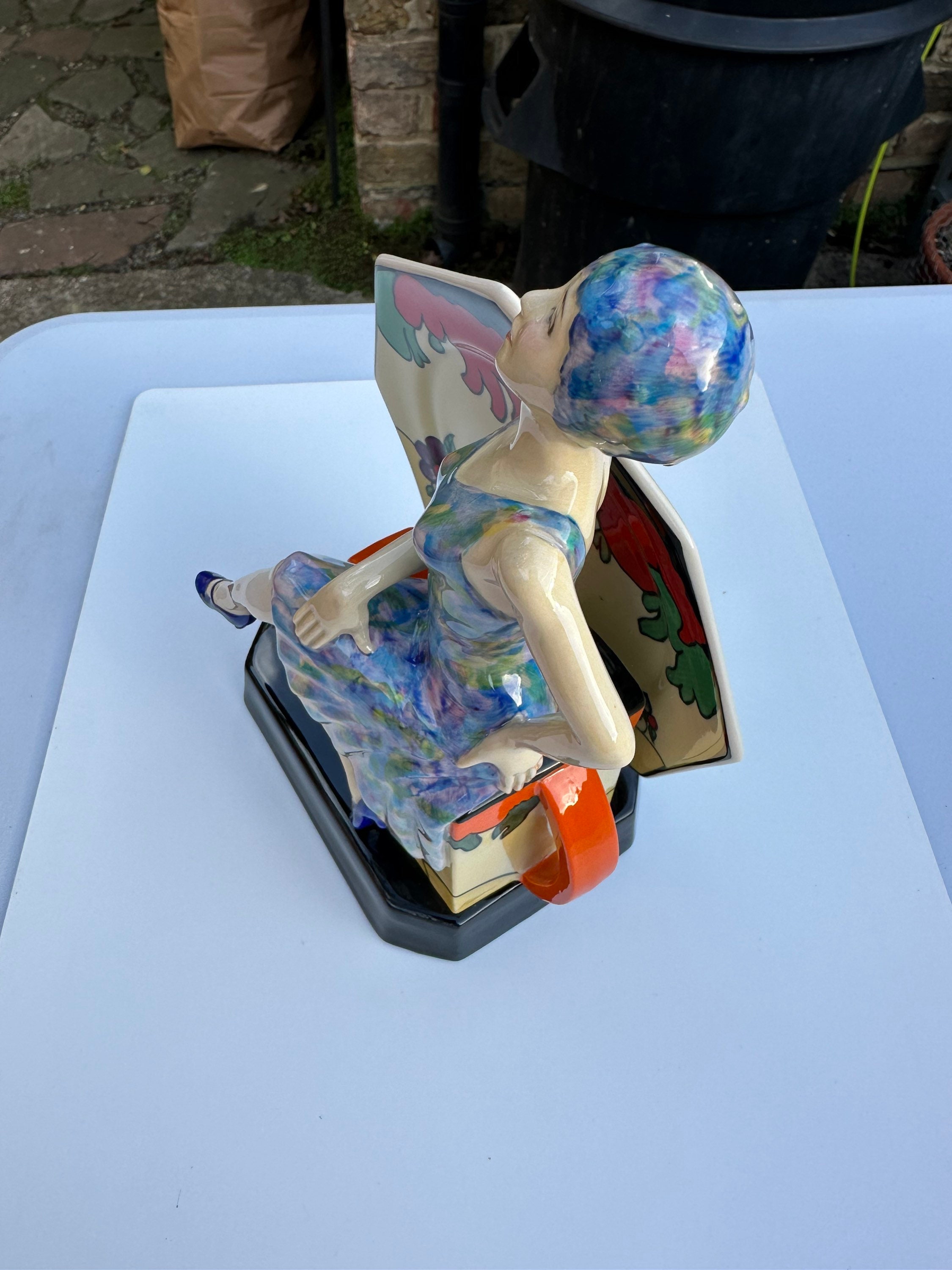 A Kevin Francis Limited Edition Porcelain Figurine of tea With Clarice ...