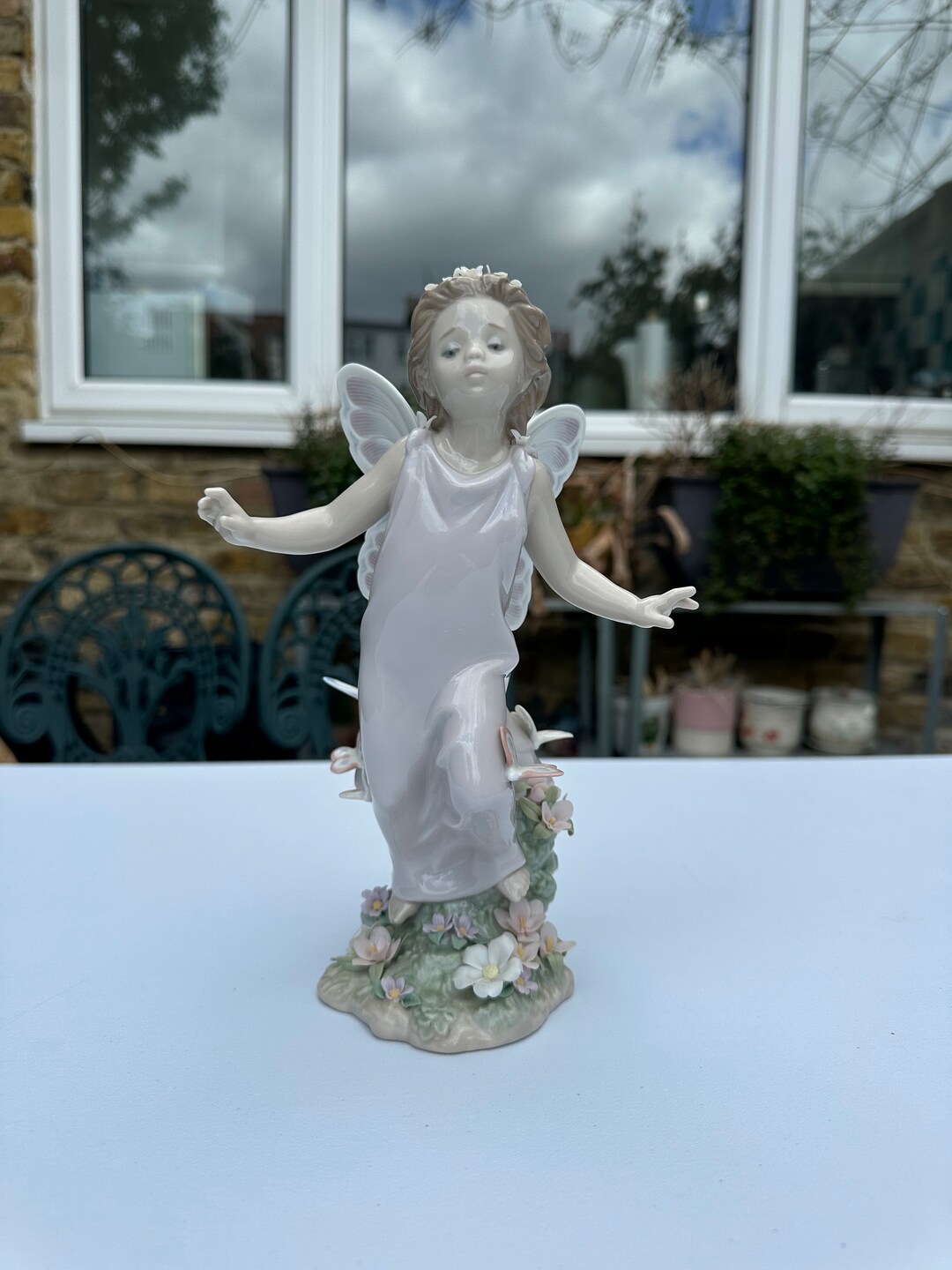 A Lladro 6875 Porcelain Figurine of a Fairy With Butterfly Wings Among ...