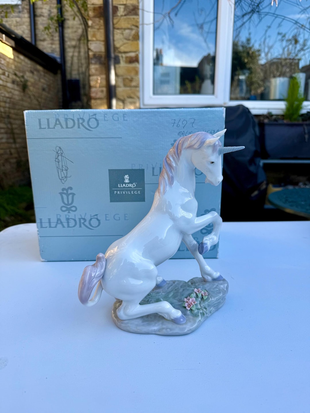 A Rare Boxed Lladro Privilege Porcelain Figurine of Magical Unicorn in ...
