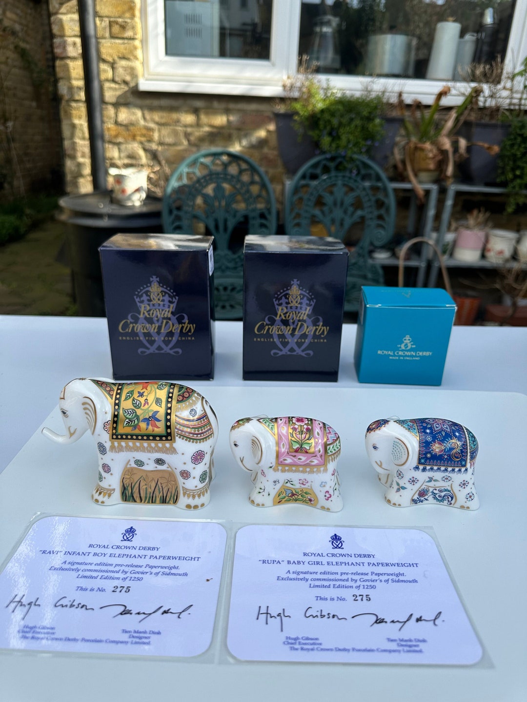 Boxed Limited Edition Royal Crown Derby Baby Indian Elephant ...