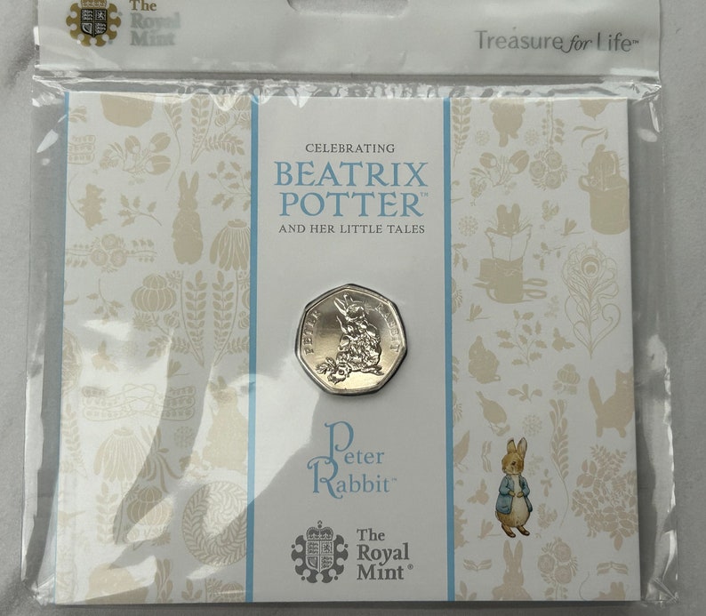 2016 2018 Beatrix Potter Series Royal Mint BU Fifty Pence Coin Pack Tom ...