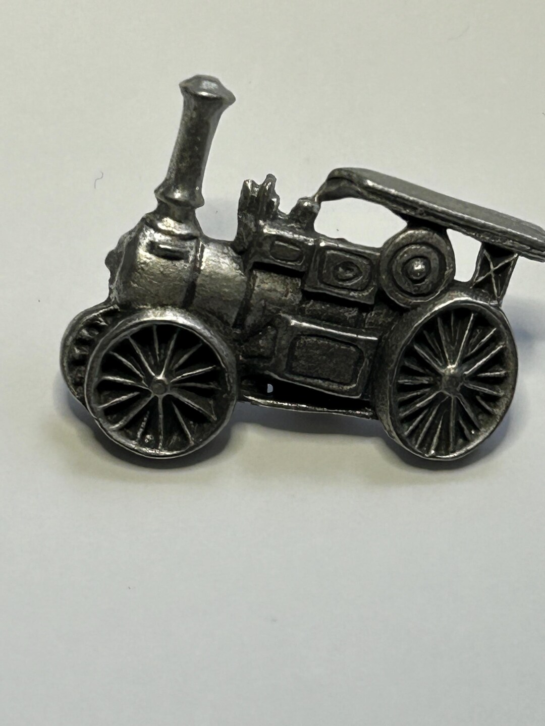 Steam Traction Engine Silver Pewter Pin Badge - Etsy