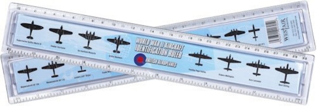 World War II Aircraft Identification Ruler 30cm - Etsy