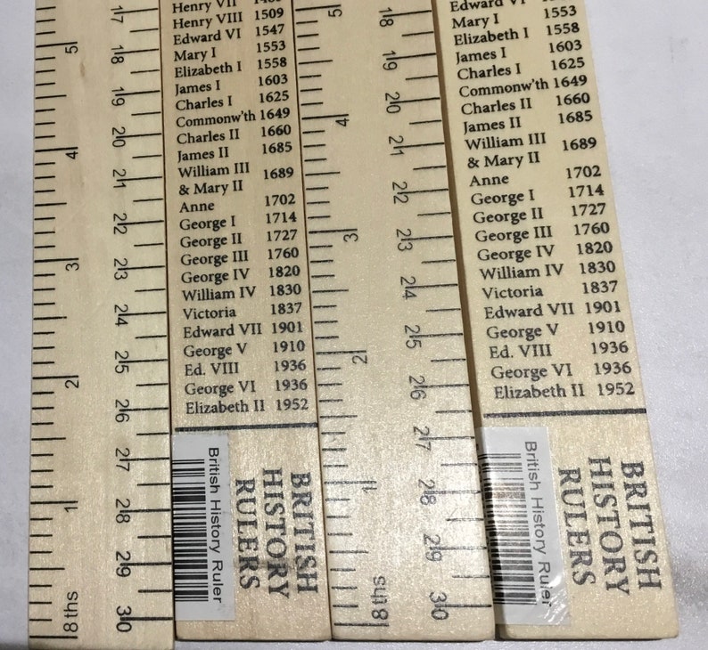 British History Wooden Timeline Ruler 30cm Updated With - Etsy UK