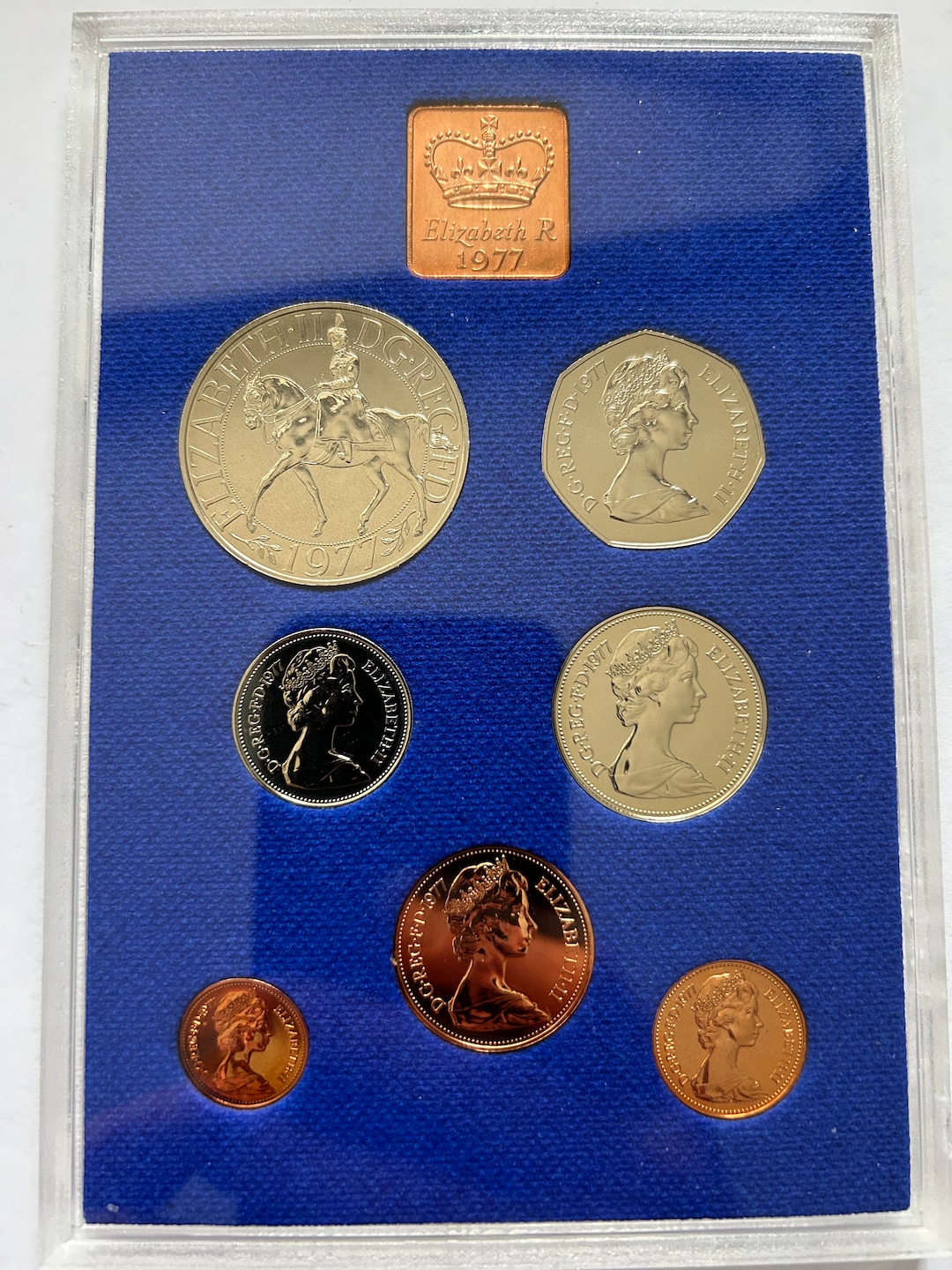 1977 Great Britain Royal Mint Proof Coin Set - Etsy